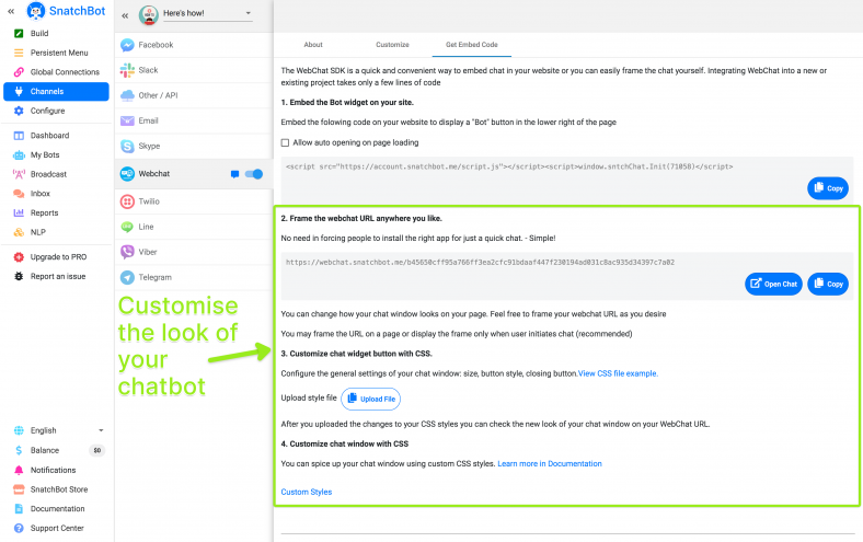 SnatchBot - Featstart